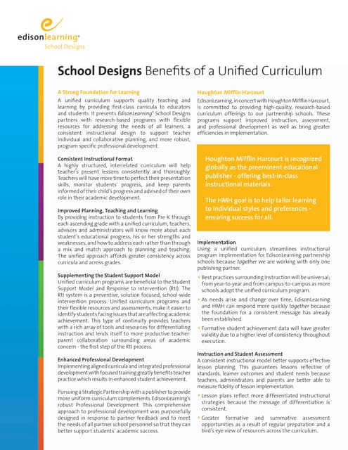 Designing an impact curriculum | Passmores StuPeds handout | PDF