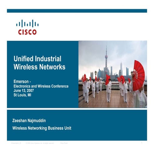 Unified industrial wireless networks (cisco) | PDF