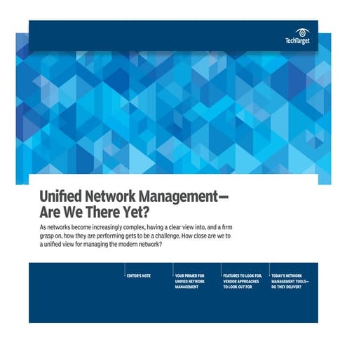 Unified networkmanagement final | PDF