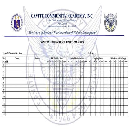 UNIFORM-LIST for students and format used | DOCX