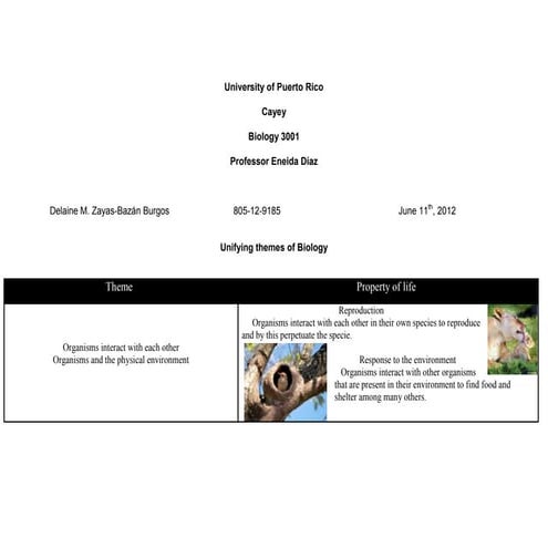 Unifying Themes | DOCX