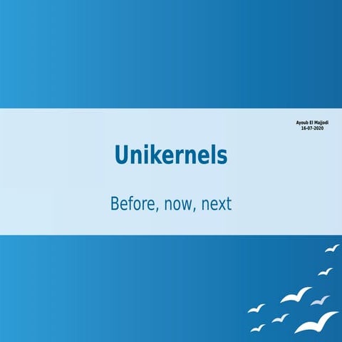 Unikernels Introduction | PDF
