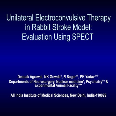Unilateral electroconvulsive therapy_in_rabbit_stroke_model1 | PPT