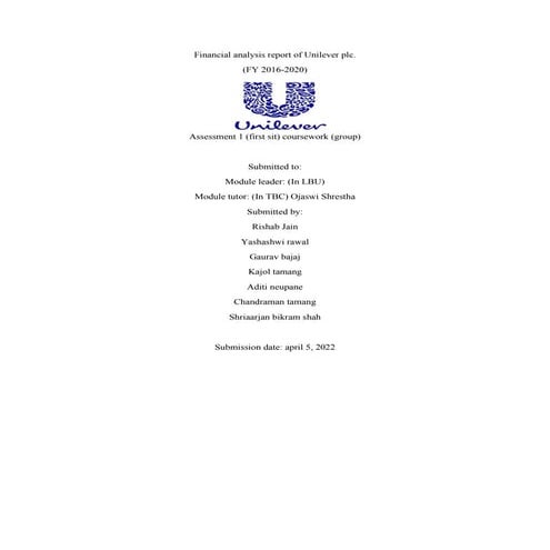 Unilever PLC Group work FA.pdf