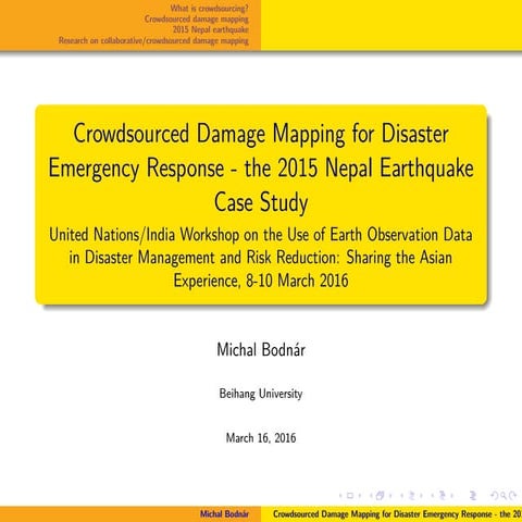 Crowdsource Damage Mapping for Disaster Emergency Response - the 2015 ...