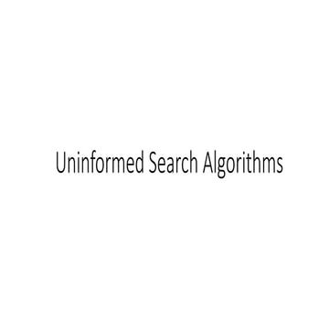 Example of iterative deepening search & bidirectional search | PPT