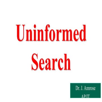 Uninformed search slideshare | PDF