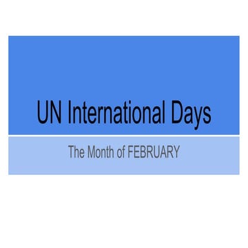 UN International Days observed in the world .pptx
