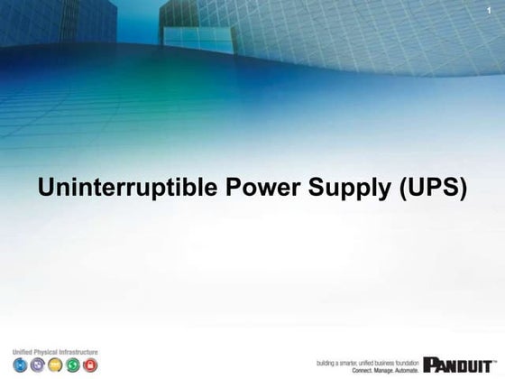 UPS (Uninterrupted Power Supply) | PPTX | Gas and Electric | Home Utilities