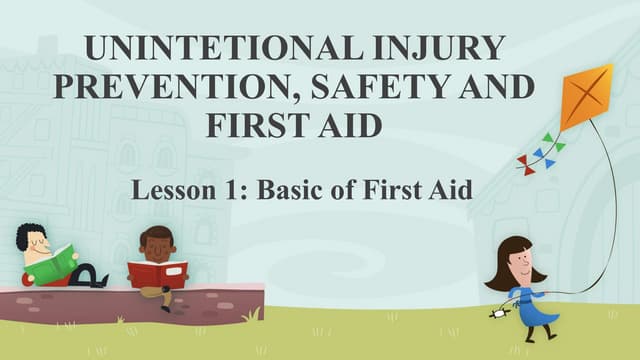 ROAD SAFETY (FIRST AID) | PPTX