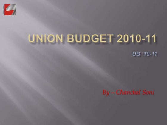 MEA Union Budget 2024-25 Final Presentation | PPT