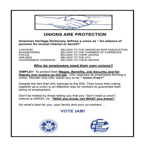 Unions are protection | PDF