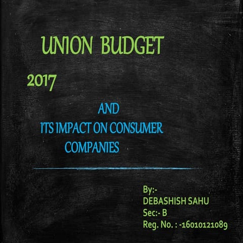 Union budget | PPT