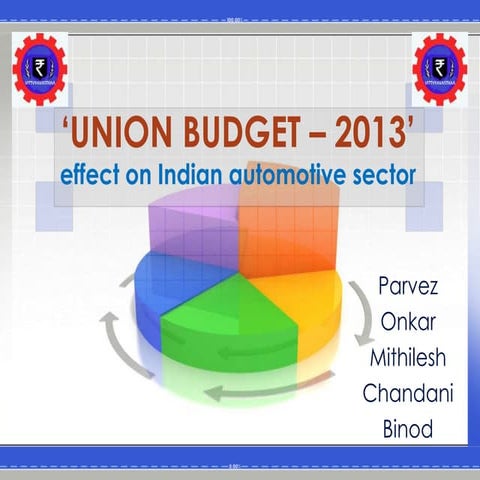 Union budget presentation | PPTX