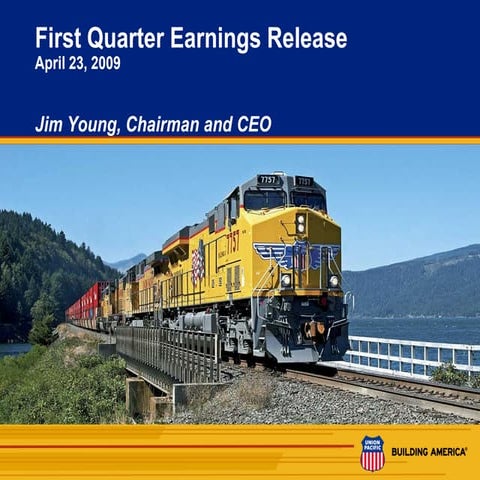 Q1 2009 Earning Report of Union Pacific Corp. | PPT