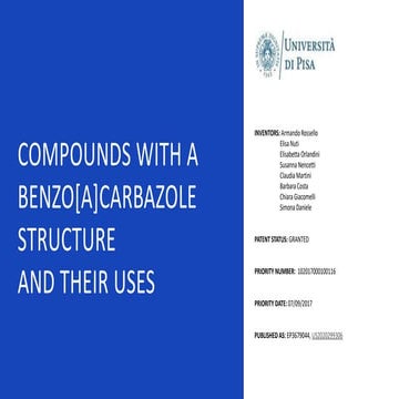 Compounds with a benzo[a]carbazole structure and their uses | PDF ...