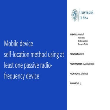 Mobile device self-location method using at least one passive radio ...