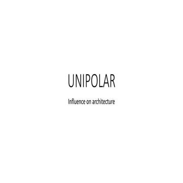 UNIPOLAR - Influence on architecture studies | PDF