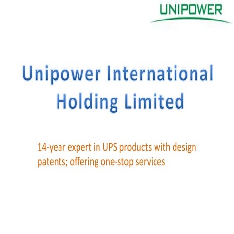 Unipower company presentation | PPT