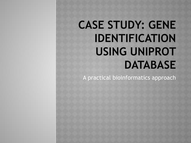 Uni prot presentation | PPTX