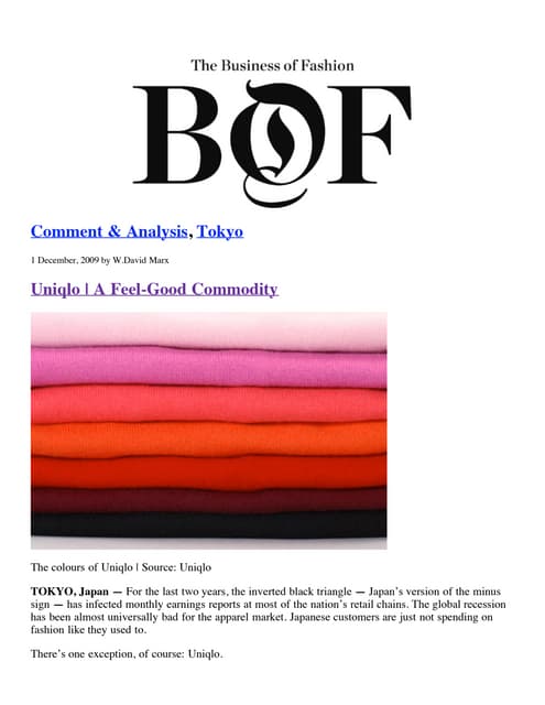 Uniqlo | PDF