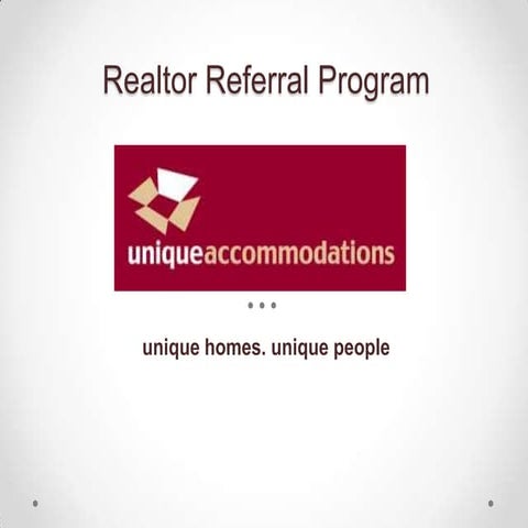Realtor Referral Program | PPTX