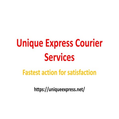 International Courier Services | PPTX