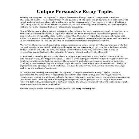 Unique Persuasive Essay Topics.pdf