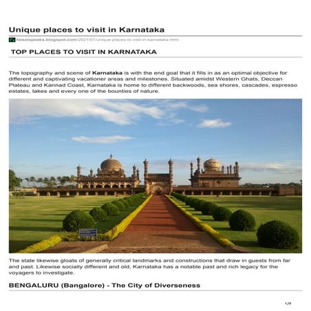 Places to visit in karnataka and ladakh.pptx