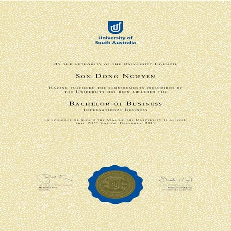 UniSA Parchment - Son Dong Nguyen | PDF