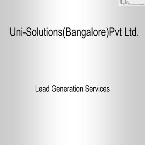 Uni Solutions Overview | PPT