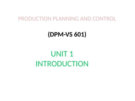 Methods of Production : Job, Batch & Mass Productiion | PPT