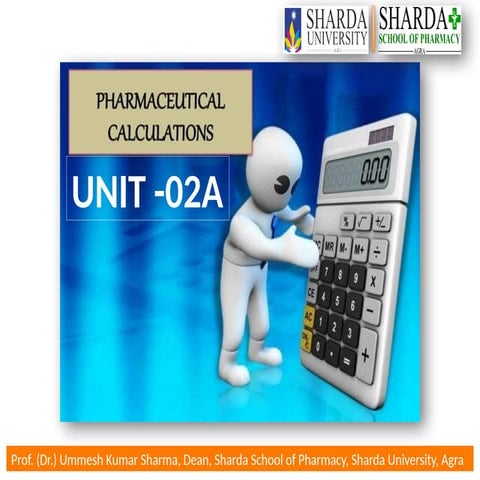 Pharmaceutical calculations: Weights and measures– Imperial & Metric ...