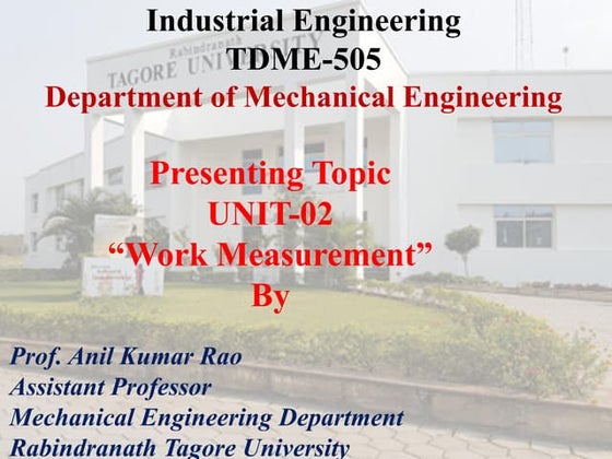 cycle time, normal time and standard allowance | PPTX
