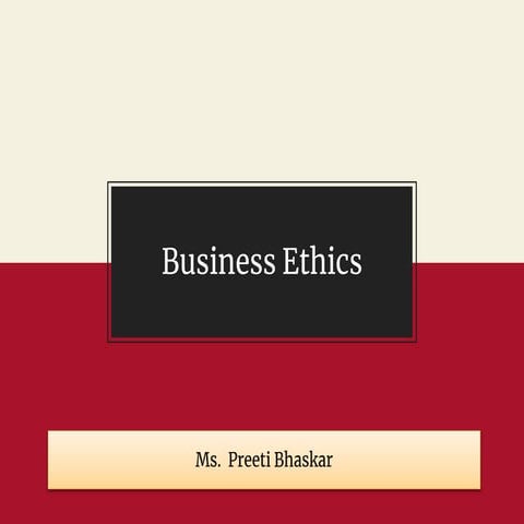 Business Ethics | PPT