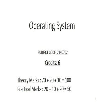 OS Unit 1 - Introduction to Operating System | PDF | Operating Systems ...