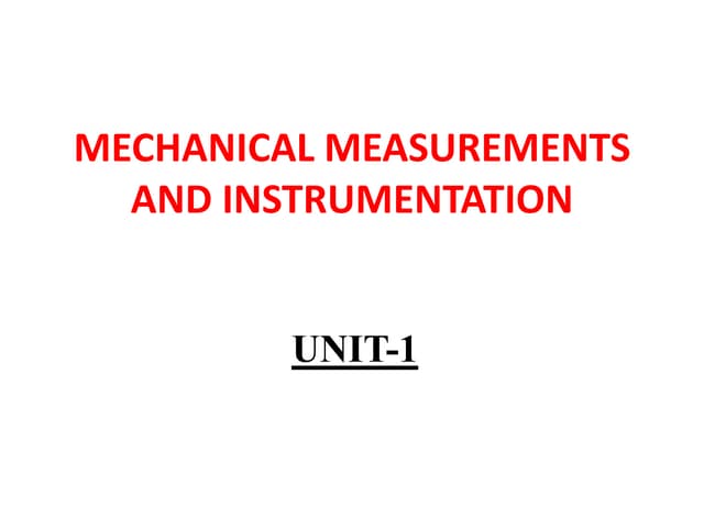 TYPES OF MEASUREMENTS | PDF