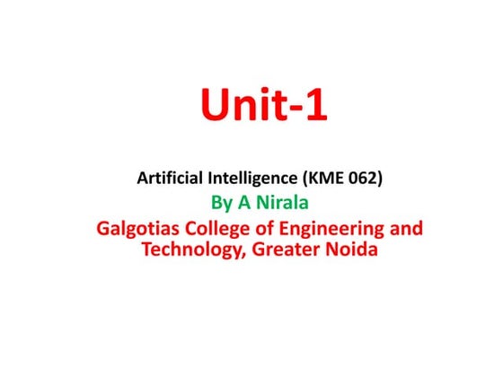 Artificial Intelligence | PDF