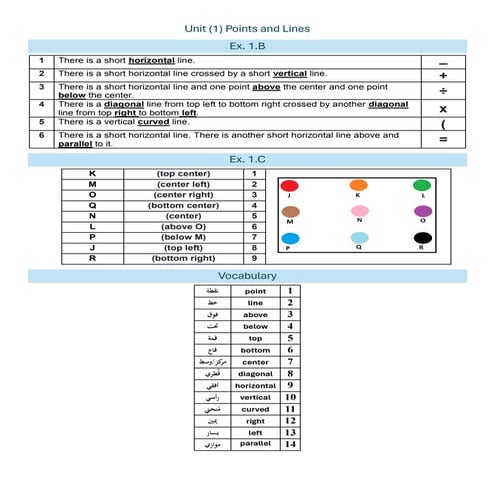 Unit-1 Technical English -Points and Lines | PDF