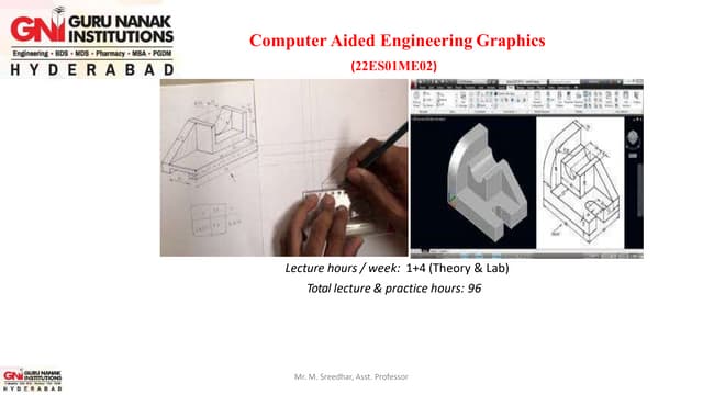 UNIT-1Computer Aided Engineering Graphics | PPTX UNIT-1Computer Aided Engineering Graphics | PPTX