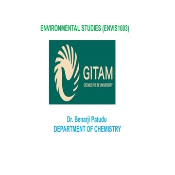 Unit-1.environmental By gitam by padrudu | PPT