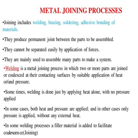 Metal Joining Processes: Welding, Riveting, Bolting, Brazing, Soldering ...