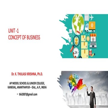 Unit 1-concept of business | PDF | Business | Business and Finance
