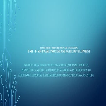 UNIT - 1 - OOSE - Object-oriented programming - CCS356-OBJECT ORIENTED ...