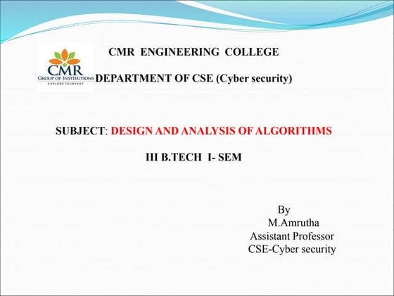 Notion Of An Algorithm Ppt 