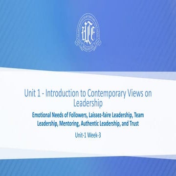 Contemporary Issues In leadership and management | PDF