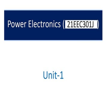 Power electronic,power devices and power switchs | PPTX