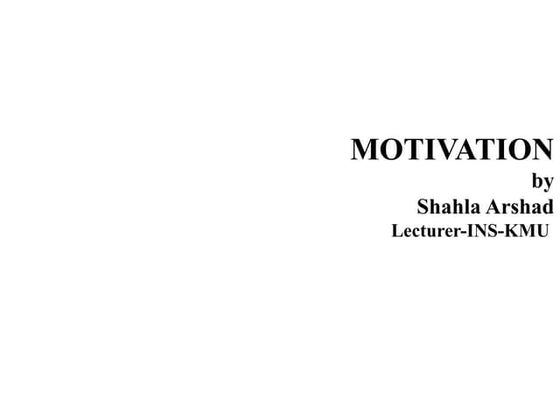 Motivation | PPT