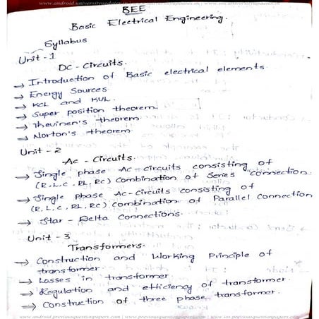 basic electrical engineering pdf........ | PDF