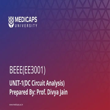 unit-1_DJ..pptx"Lessons In Electric Circuits, Volume I -- DC: A ...